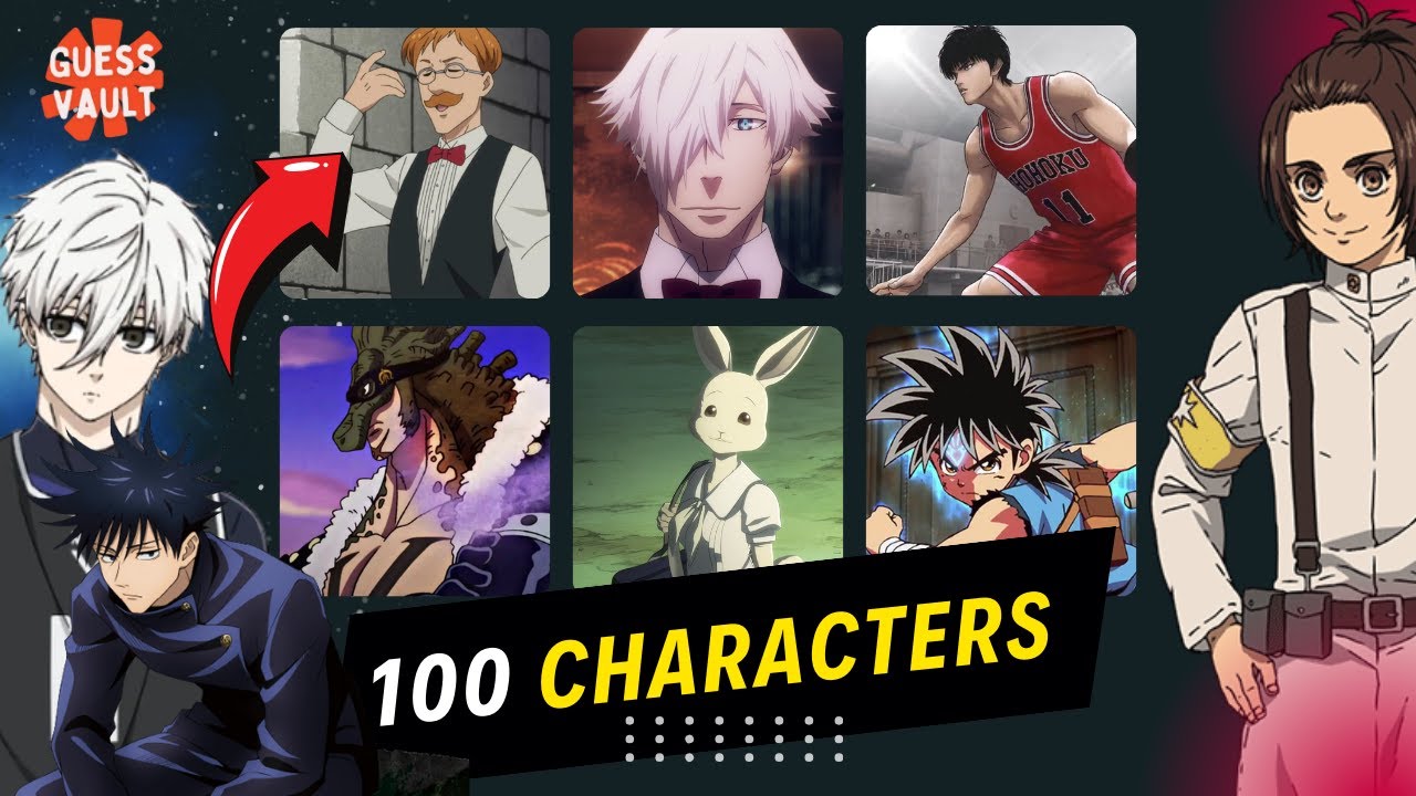 ULTIMATE ANIME QUIZ - Guess 100 Anime Characters Quiz - YouTube