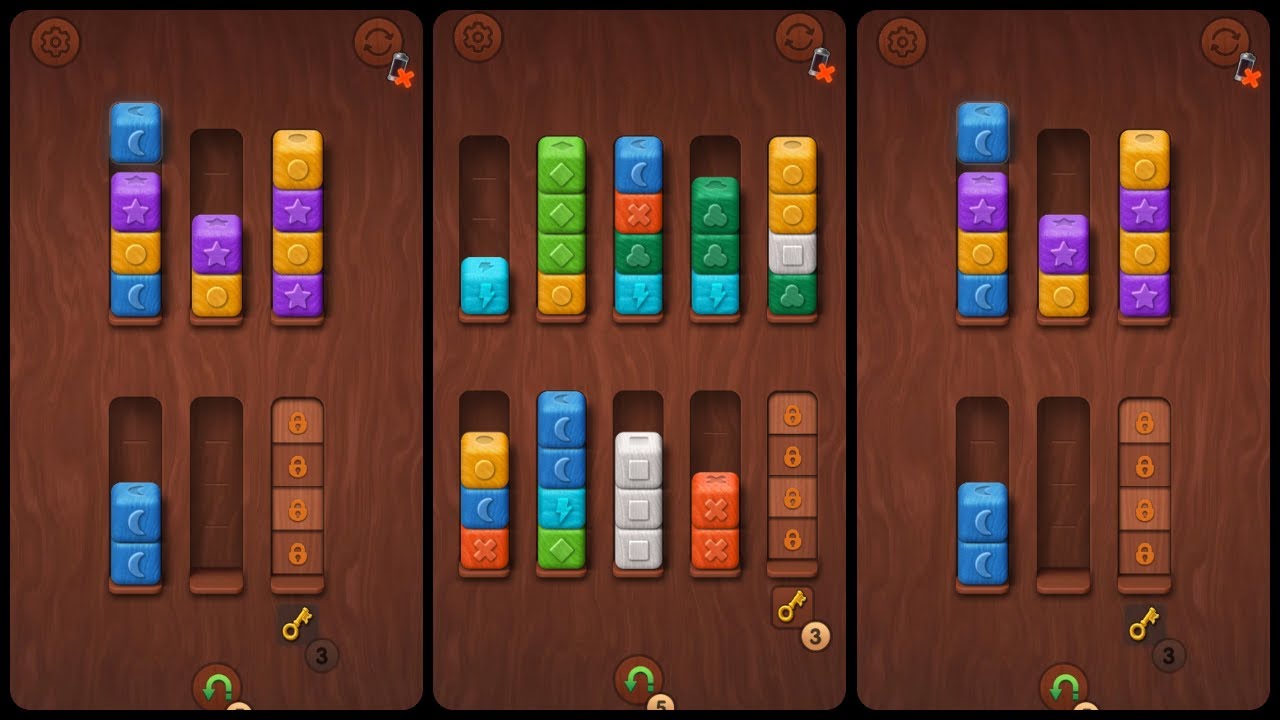 Color Block Sort Puzzle Gameplay Android - YouTube