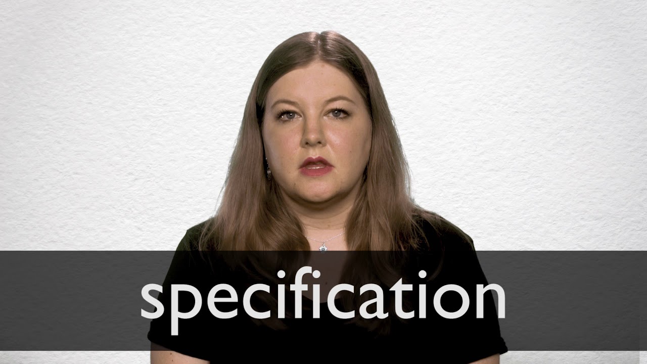 How to pronounce SPECIFICATION in British English - YouTube