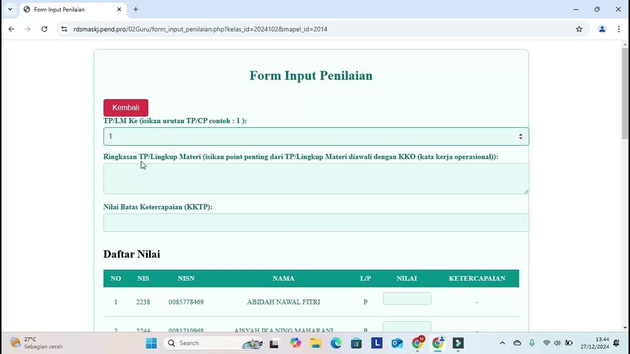 TUTORIAL ENTRY NILAI HARIAN DAN SAS KURMER OLEH GURU MAPEL PART 1 - YouTube