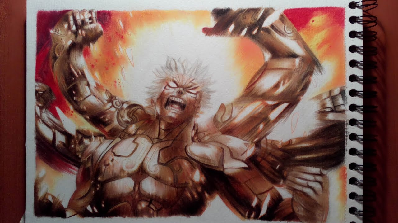 Asura's wrath/ Asura Drawing - YouTube