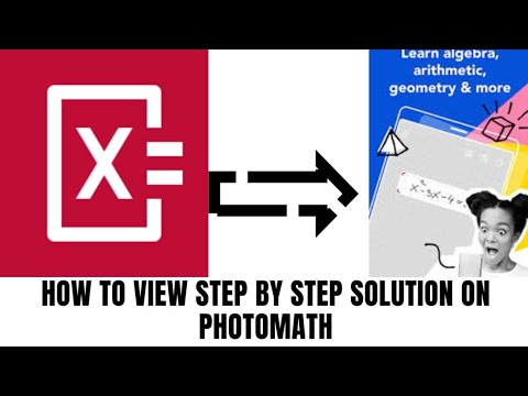 HOW TO VIEW STEP BY STEP SOLUTIONS ON PHOTOMATH - YouTube
