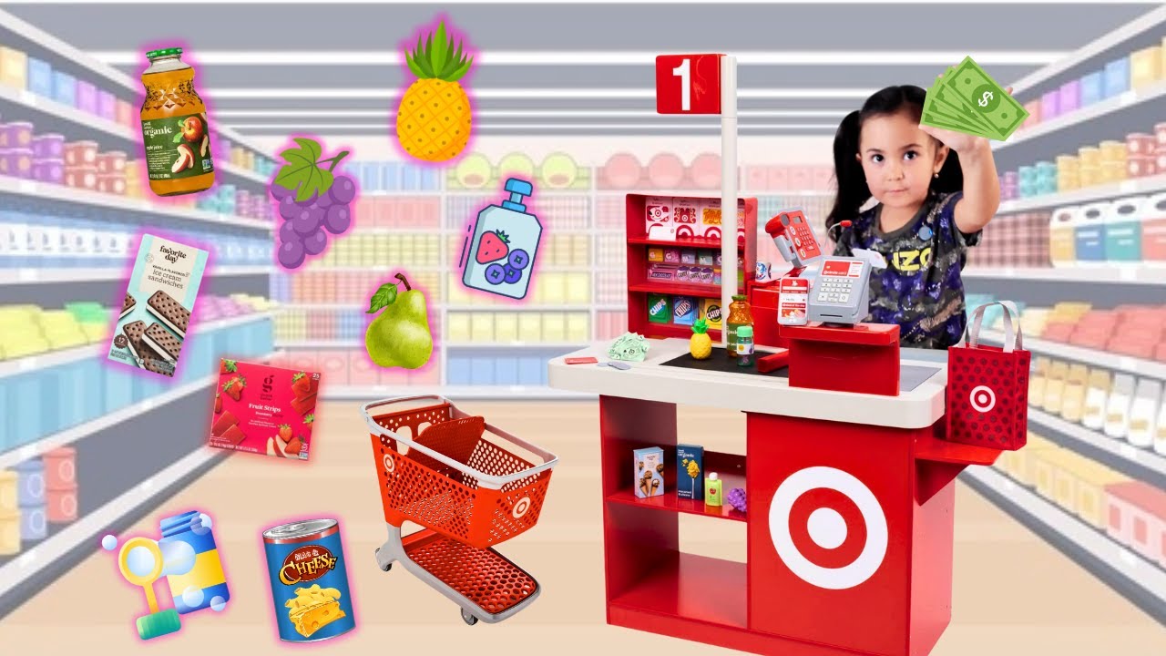 Adriana's Shopping Adventure | 🎯 Target Checklane Grocery Store Cash ...