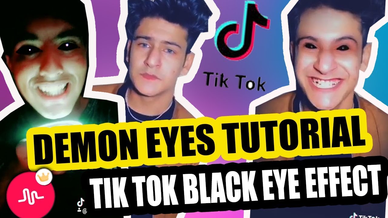 DEMON EYES TIK TOK MUSICALLY TUTORIAL IN HINDI | MANJUL BLACK EYE DEMON ...