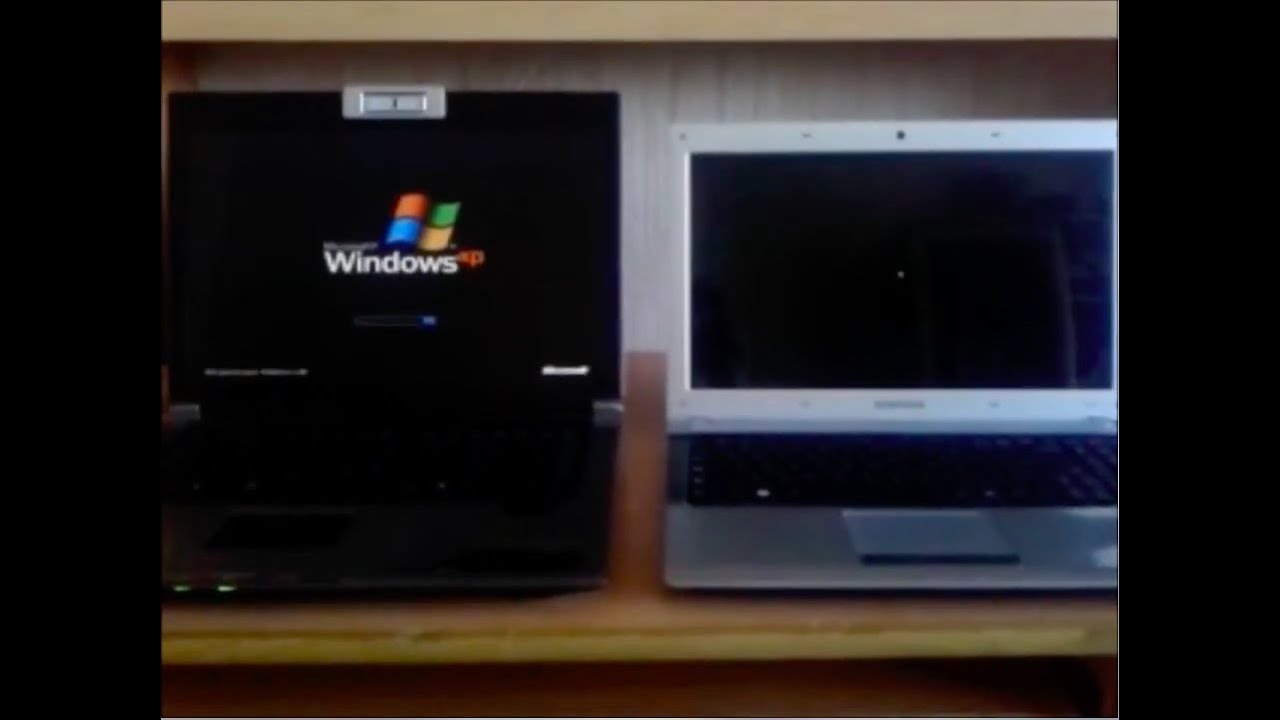 Asus F5RL vs Samsung RV520 boot race - YouTube