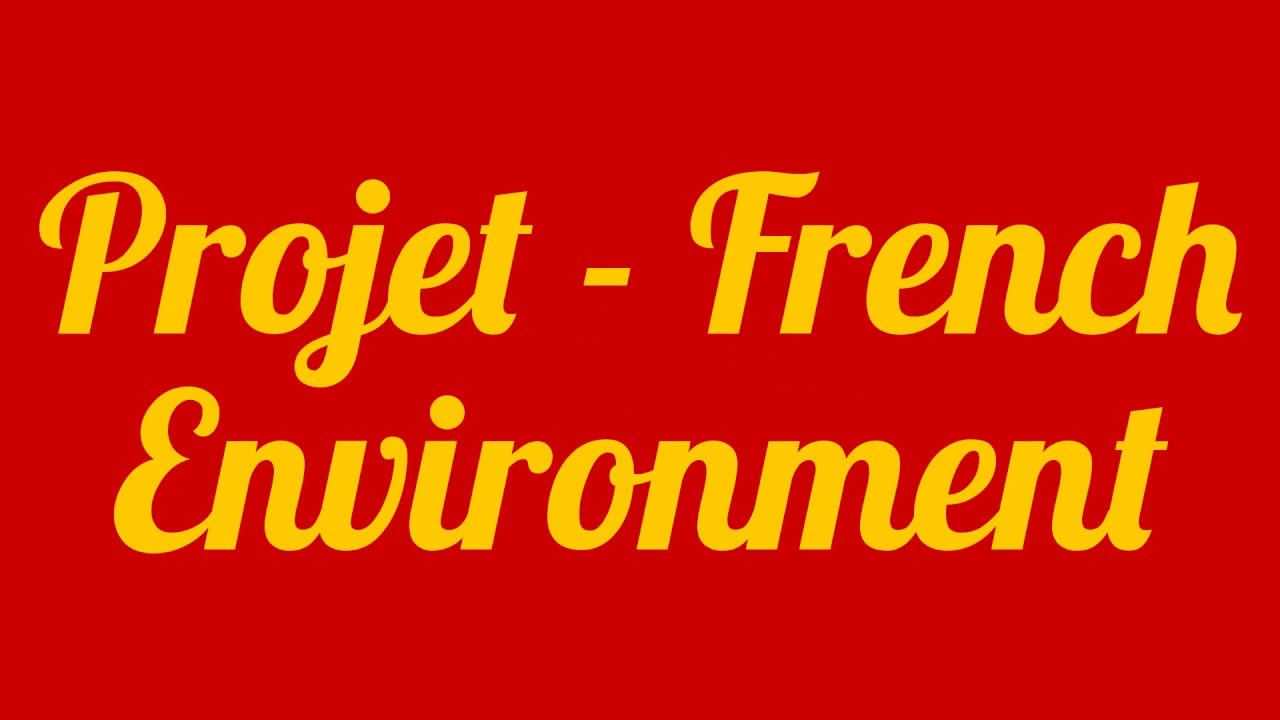 French Project-Environment - YouTube
