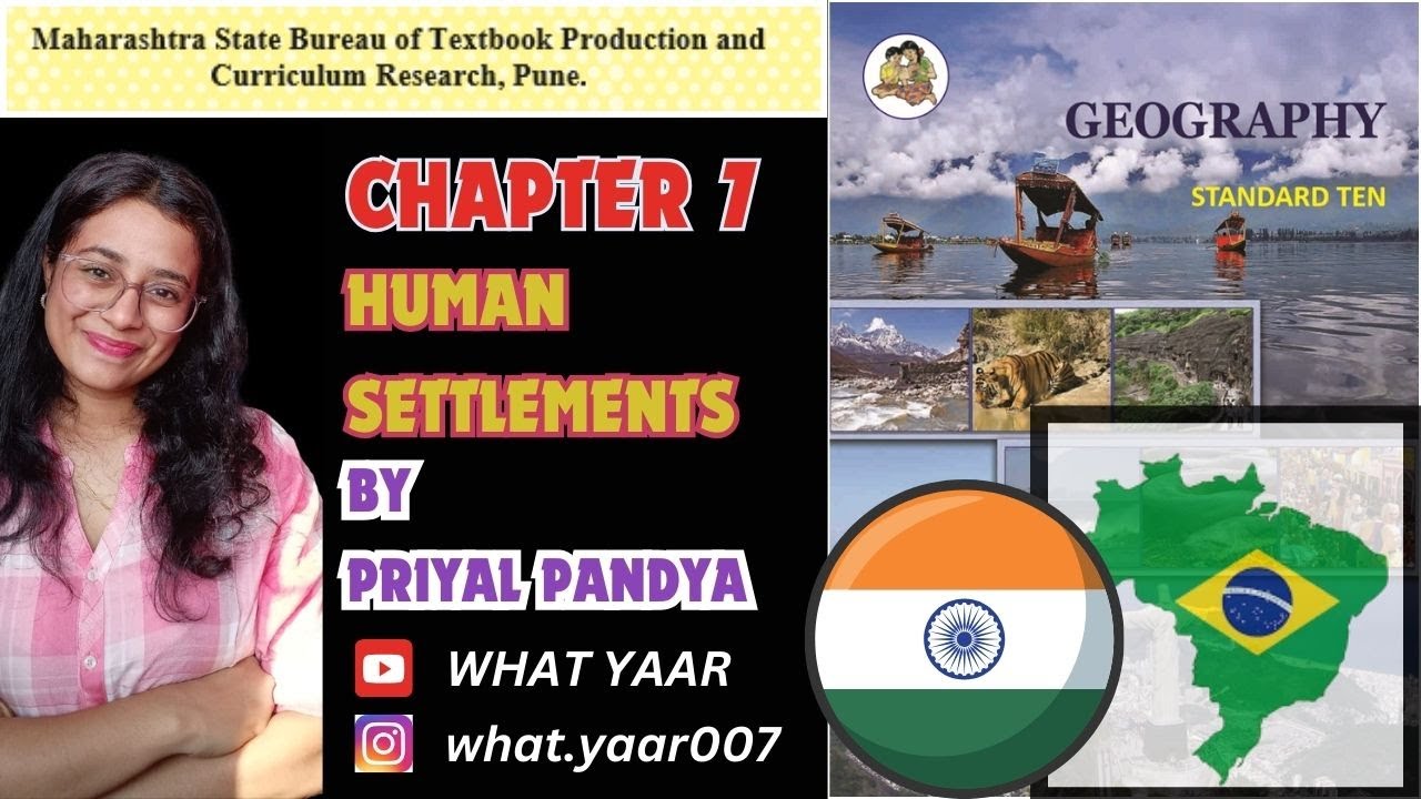 CH 7 | Human Settlements EXPLAINED | Geography Class 10 SSC Board ...