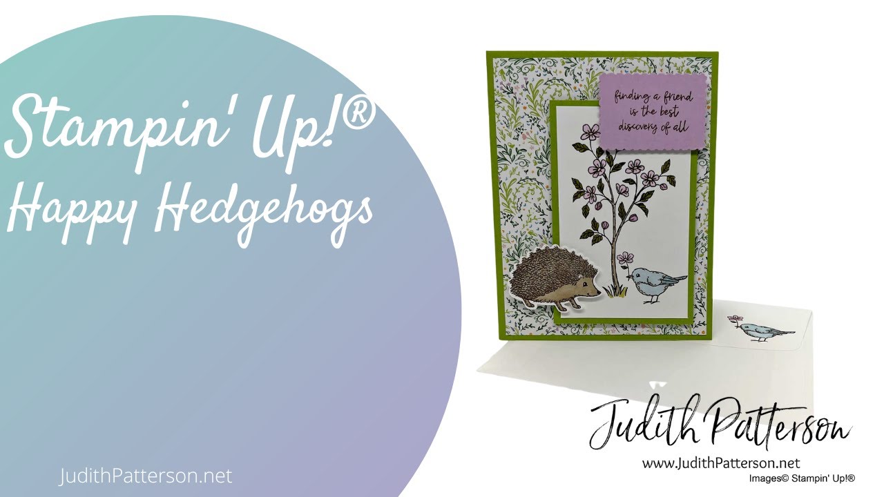 Happy Hedgehogs Handmade Card Tutorial - YouTube