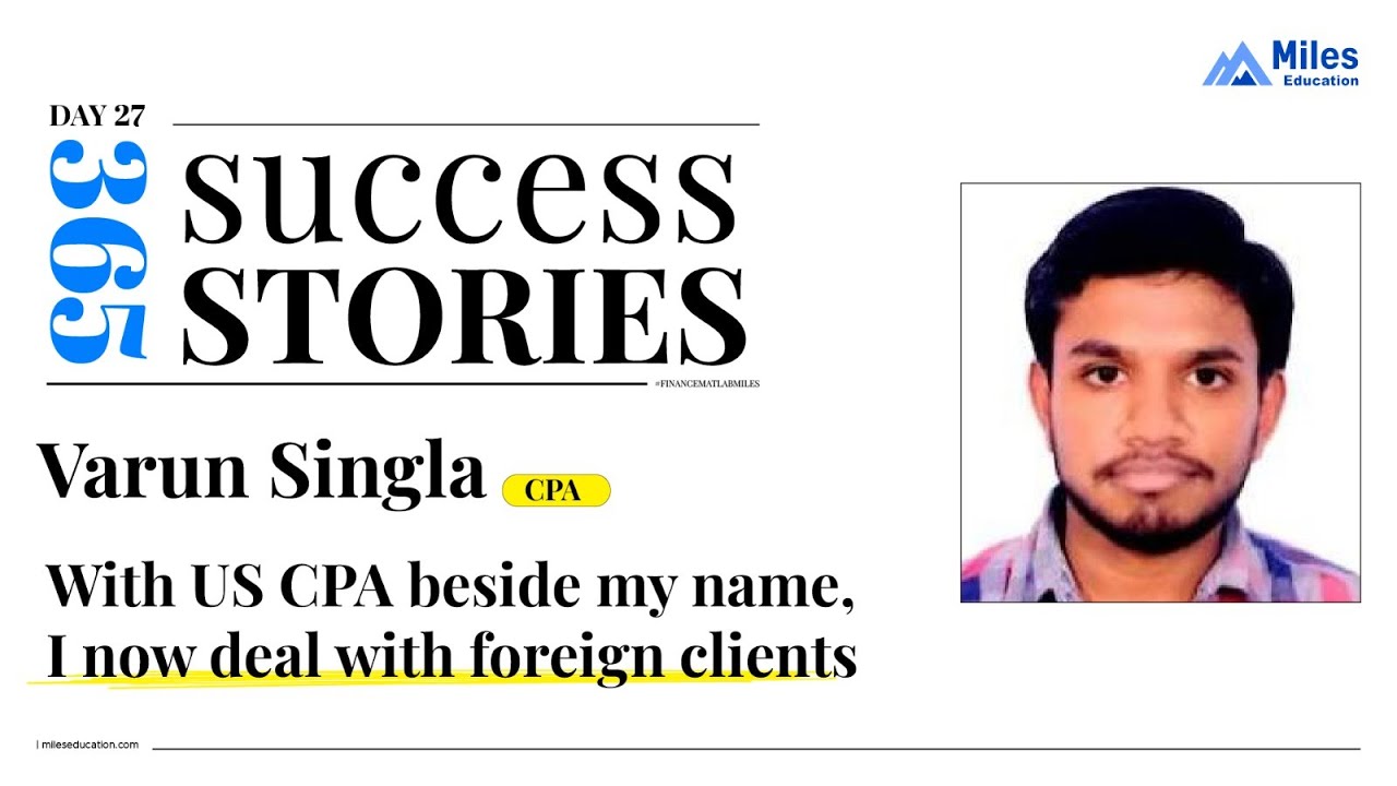 Varun Singla CPA | Day 27 | 365 days, 365 success stories # Season3 - YouTube