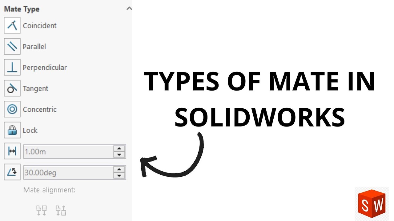 Basic Mates in Solidworks - YouTube
