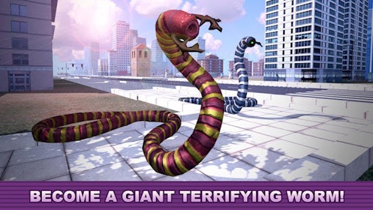 🐛Giant Worm City Destruction Simulator-By WonderAnimals-Android - YouTube
