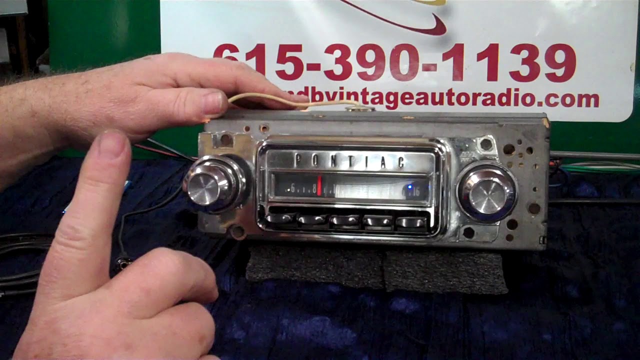 1966 Pontiac GTO original AM radio - YouTube