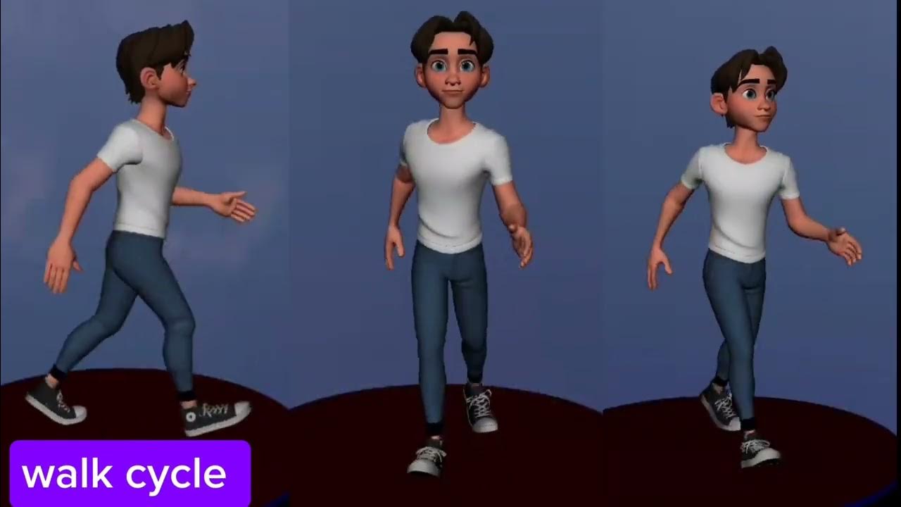 Walk cycle & Run cycle - YouTube