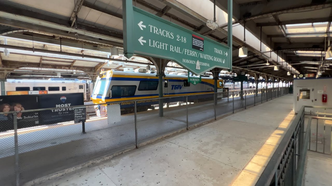 Hoboken, New Jersey - Track Geometry Inspection Vehicle (TGIV) Departs ...