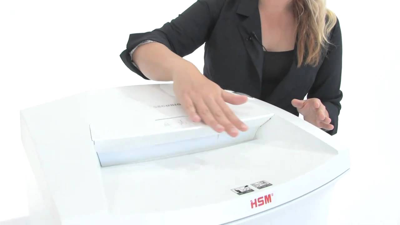 HSM Securio B34s Strip-Cut Shredder - YouTube