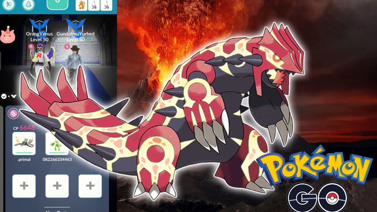 Primal Groudon vs Primal Kyogre, Duo Raid vs Primal Groudon Shiny ...