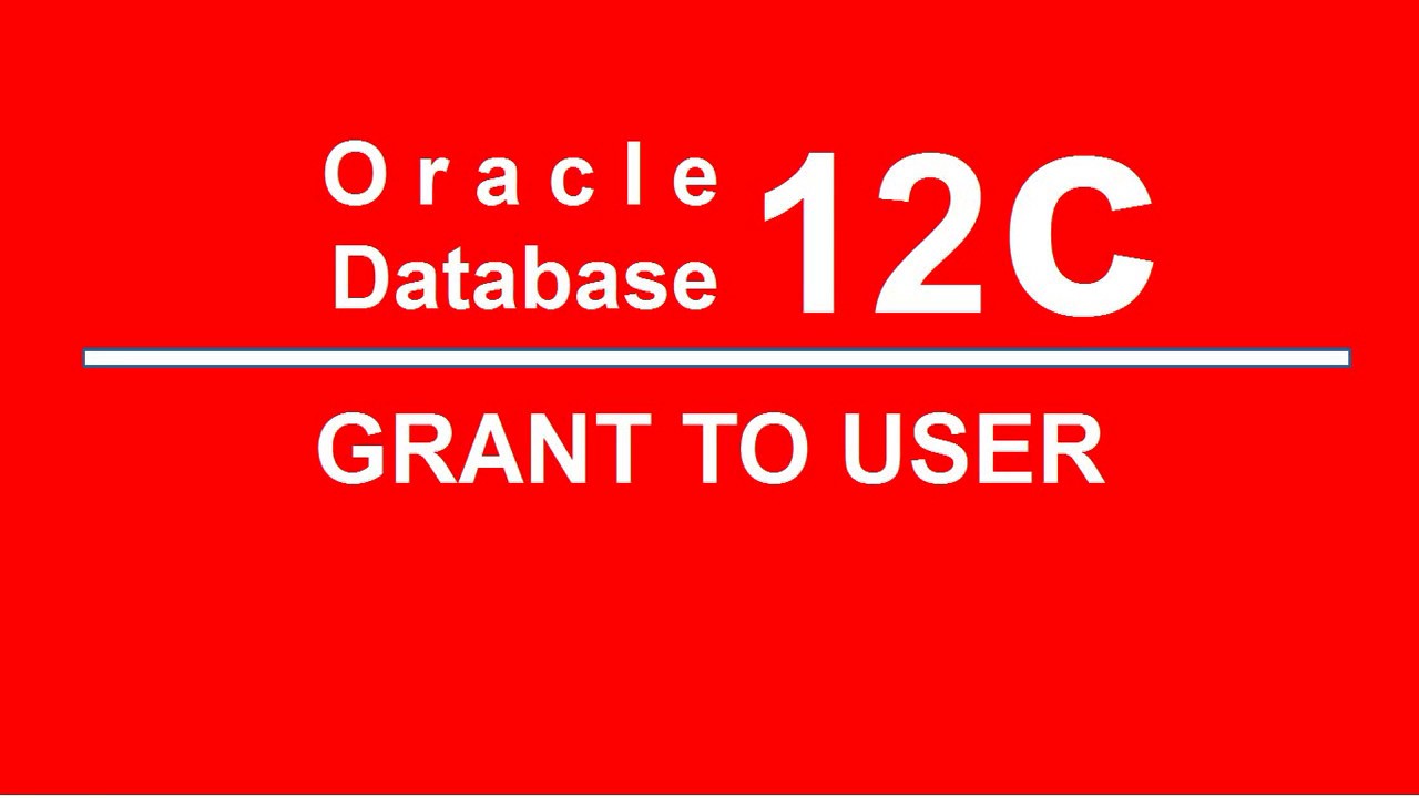 Oracle SQL PLSQL 12C Tutorial 6 How To Give Grant To New User YouTube Oracle SQL PLSQL 12C Tutorial 6 How To Give Grant To New User YouTube