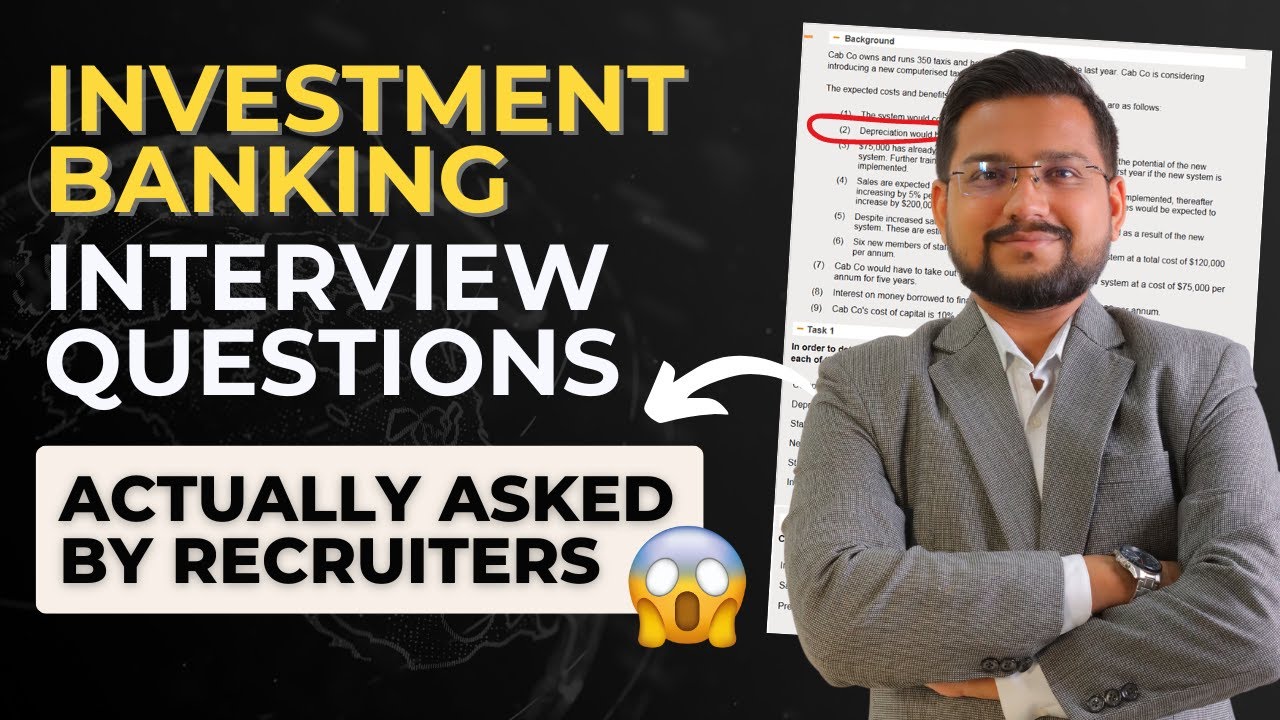 Investment Banking Interview Question With Detailed Answers [MUST Watch ...