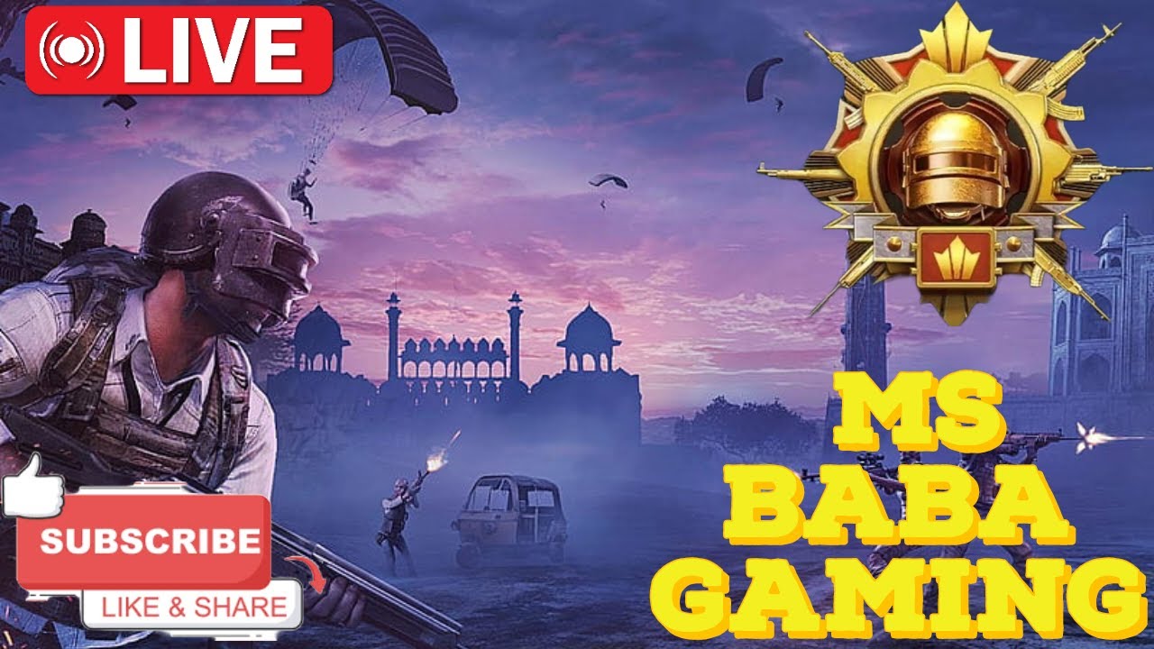 MS BABA GAMING IS LIVE NOW/ NEW UPDATE GAMEPLAY/ #4000watchtime #RANK PUSH/#BGMI @manthan_sharma ...