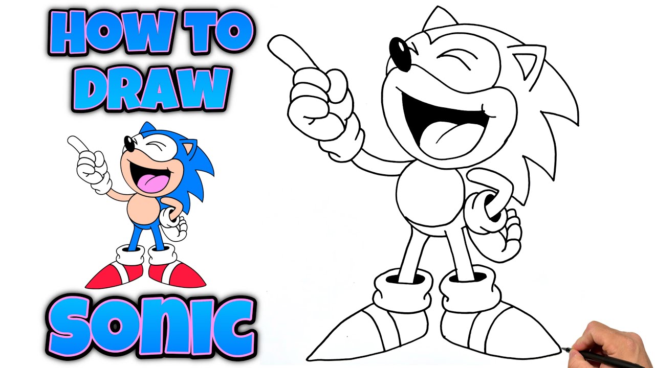 How To Draw CLASSIC SONIC | Sonic The Hedgehog Video Game #sonic # ...