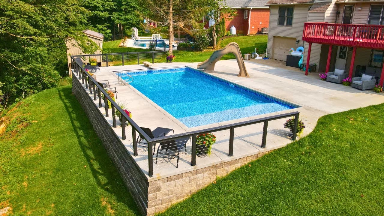 Swimming Pool construction Timelapse - YouTube