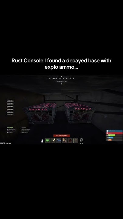 Rust Console I found a decayed base with explo ammo…#shorts #rust #rustconsole - YouTube