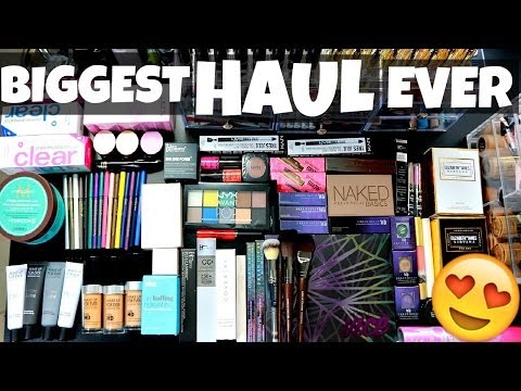 Makeup Collection - BIGGEST MAKEUP HAUL EVER!!! 2015 - YouTube