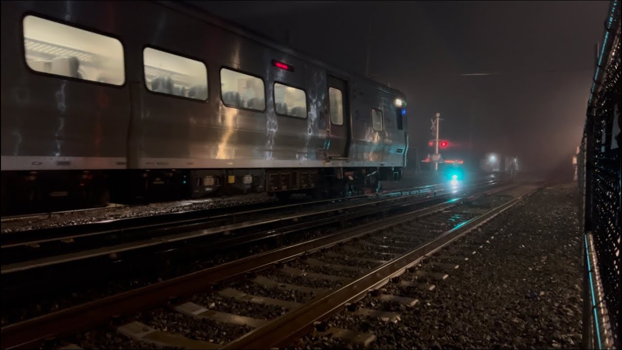 MTA Long Island Railroad Train 7902 of Bombardier M7’s Discharging ...