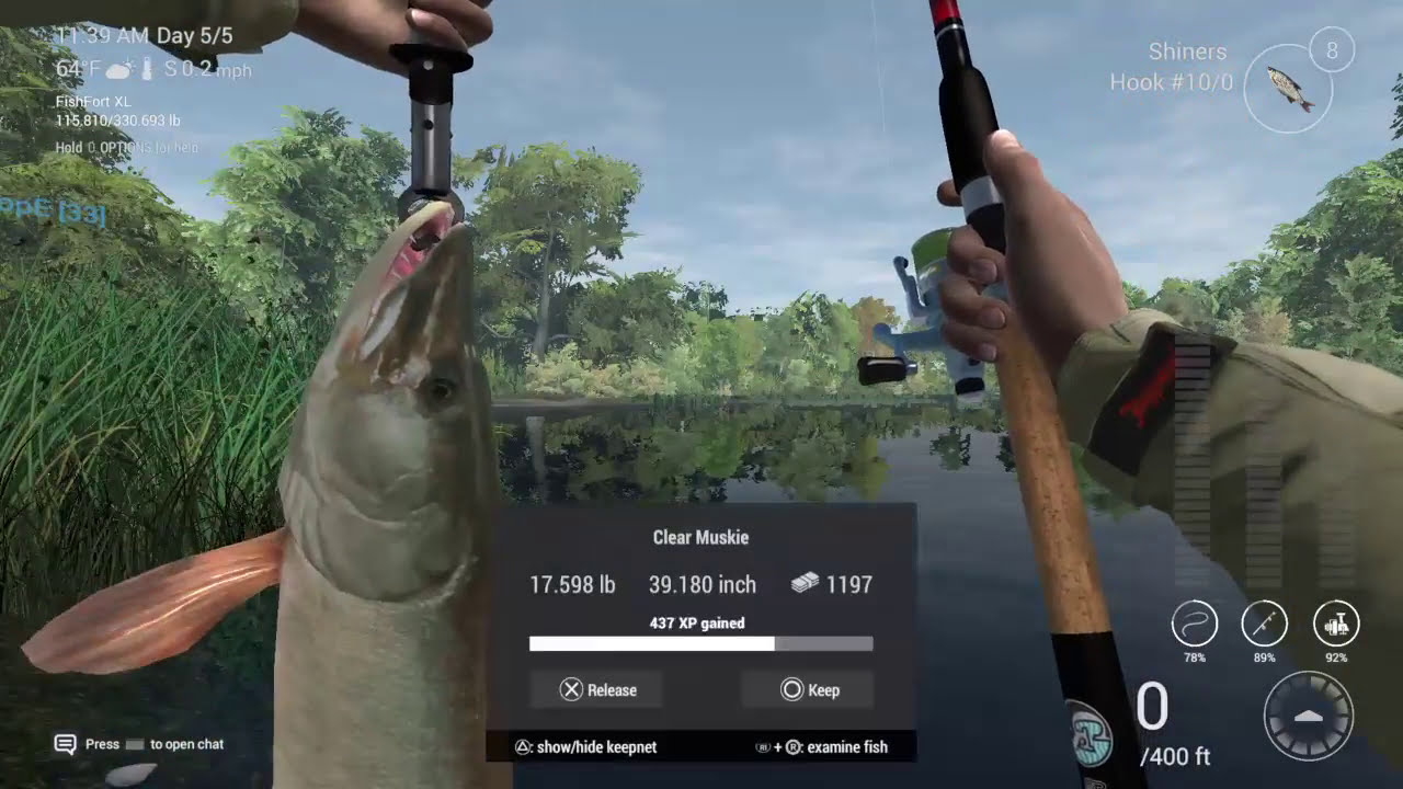 Fishing Planet How to Catch Clear Muskie (Unique) Michigan - YouTube