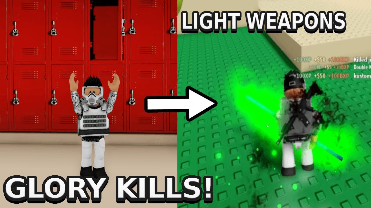Light Weapons Glory Kills Challenge (Roblox Combat Warriors) - YouTube