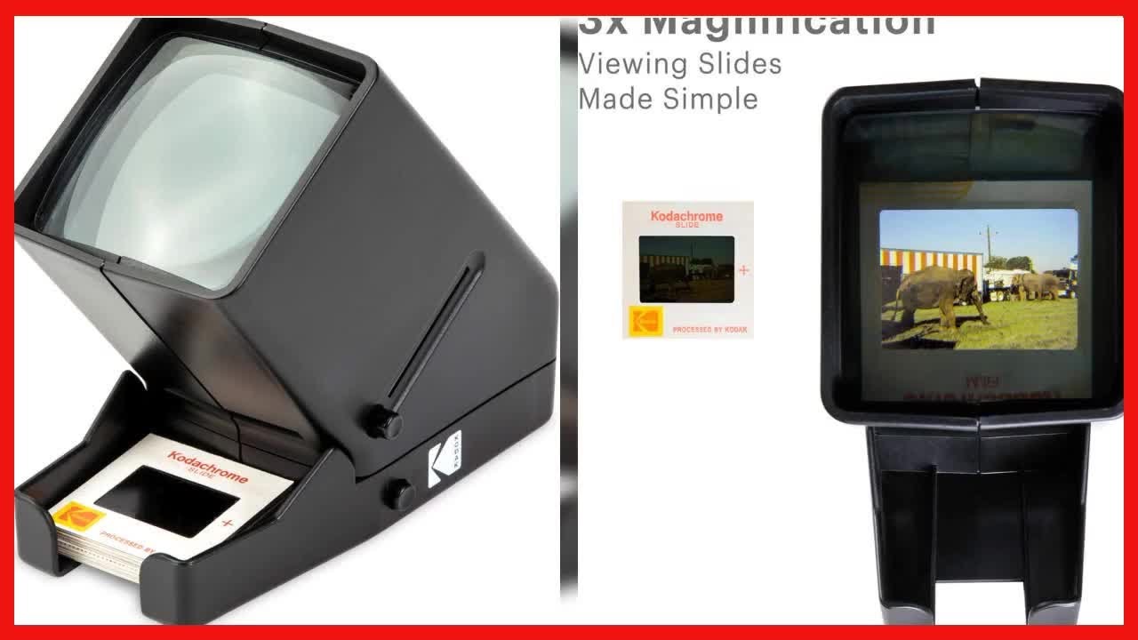 KODAK 35mm Slide and Film Viewer Battery Operation, 3X Magnification ...