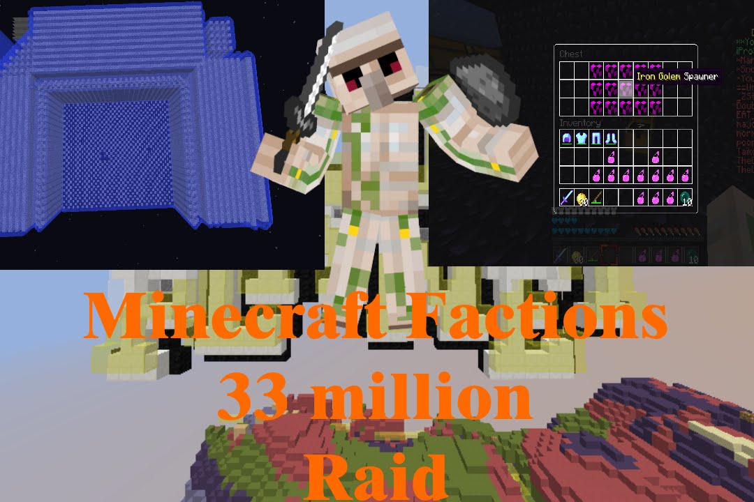Minecraft Factions 33 million Raid! Ep 39 on cosmic pvp alien planet ...