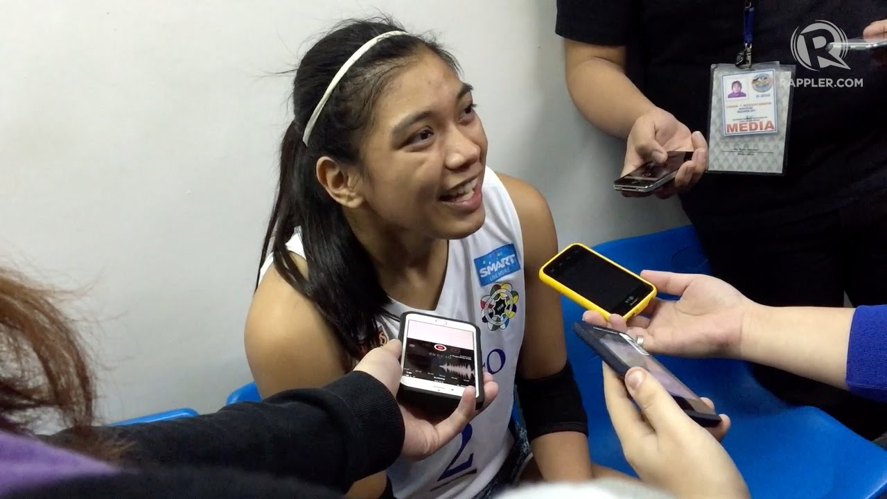 Alyssa Valdez's post-game interview after Ateneo's win over UE - YouTube
