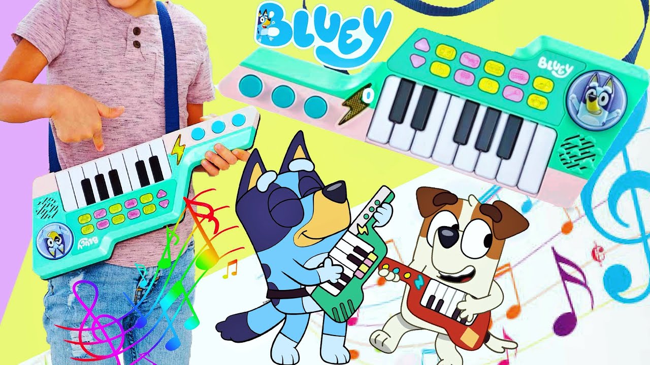 VTech Bluey Musical Jam Sesh Keytar | Make Music with Bluey & Friends ...