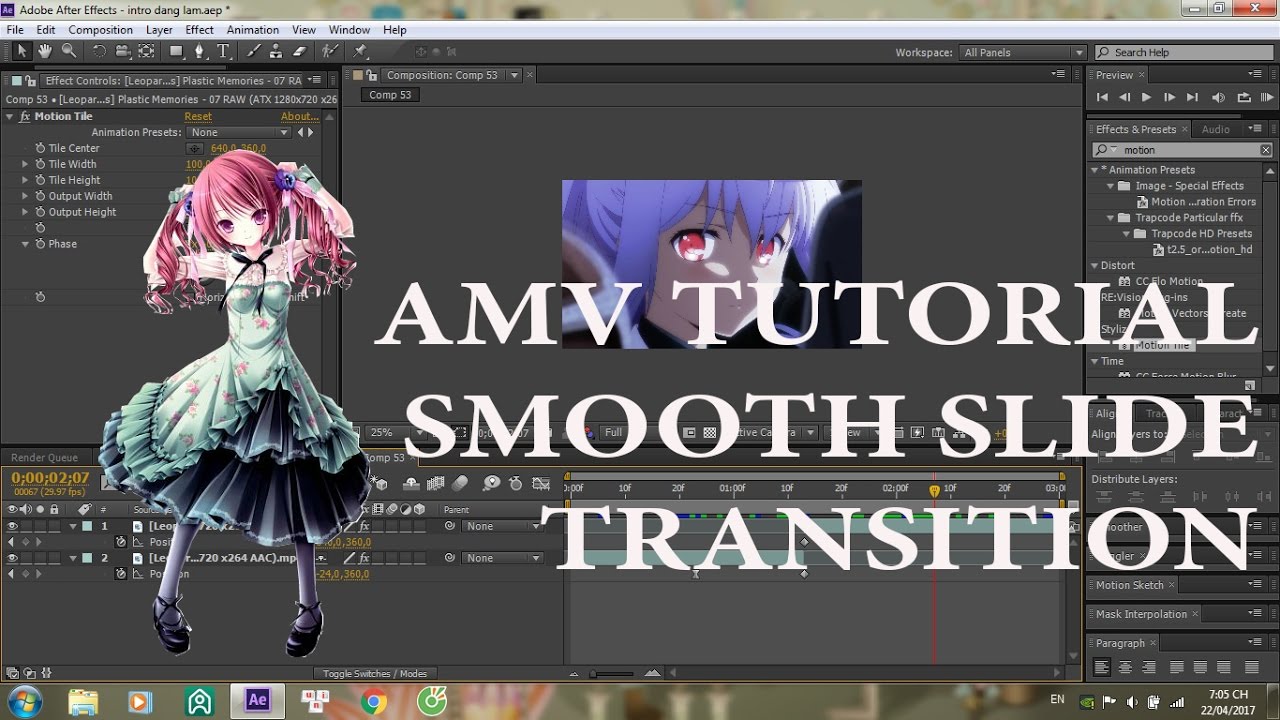 [ AMV Tutorial ] Smooth Slide Transition - YouTube