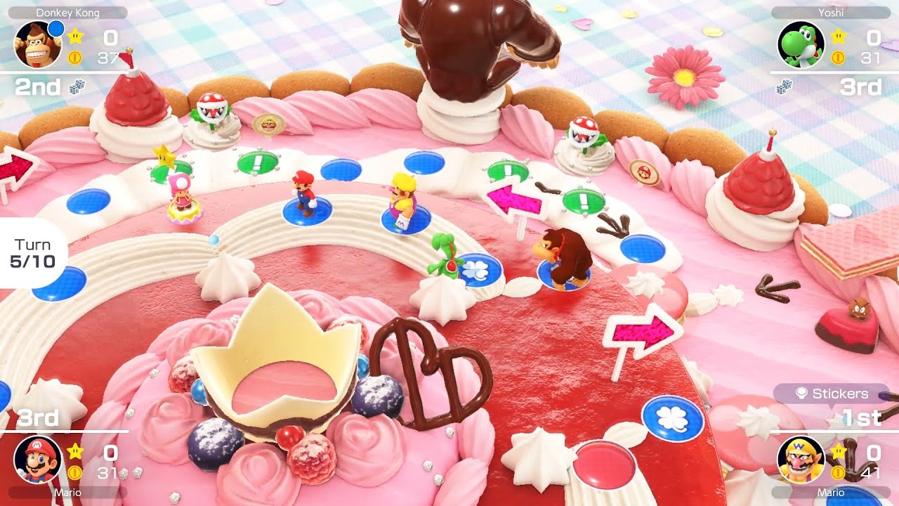 Mario Party Superstars #321 Peach's Birthday Cake Wario vs Donkey Kong ...
