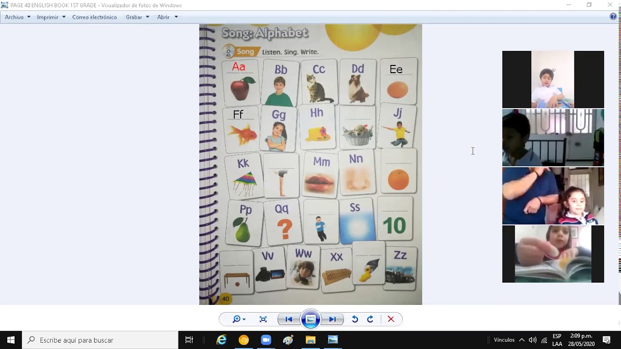 English Class 1st grade THE ALPHABETH 28 /05 /2020 - YouTube
