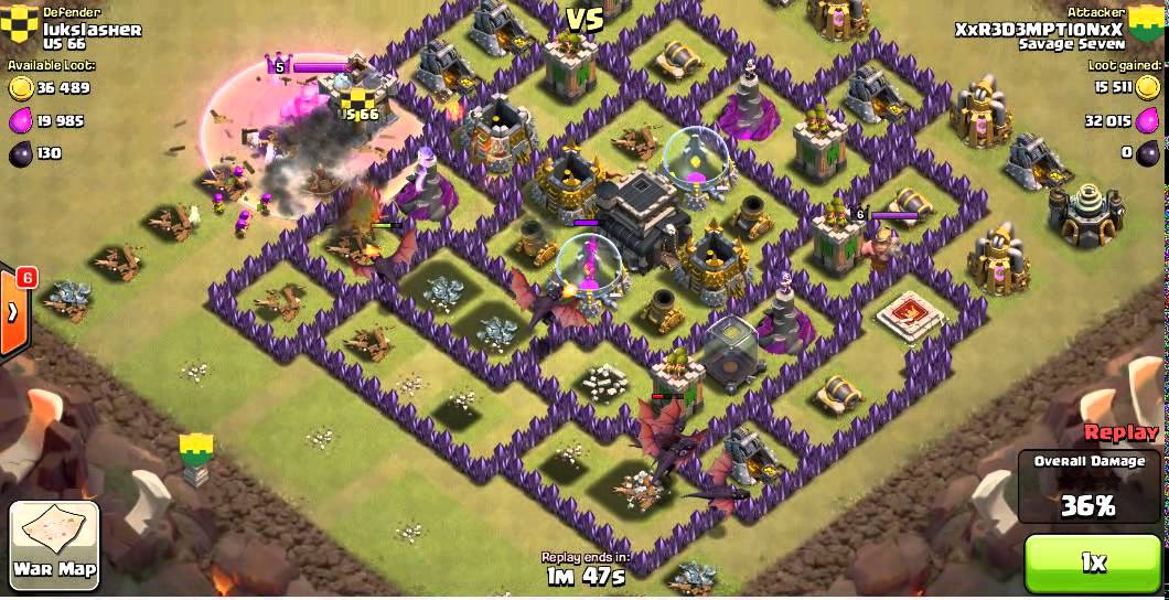 Savage Seven | Clash of Clans | War Raid by Redemption - YouTube