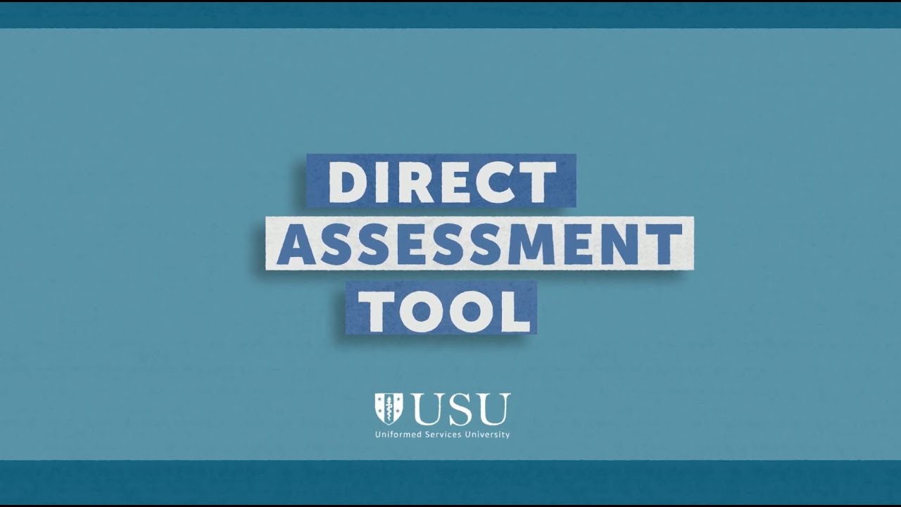 USU Direct Assessment Tool - YouTube