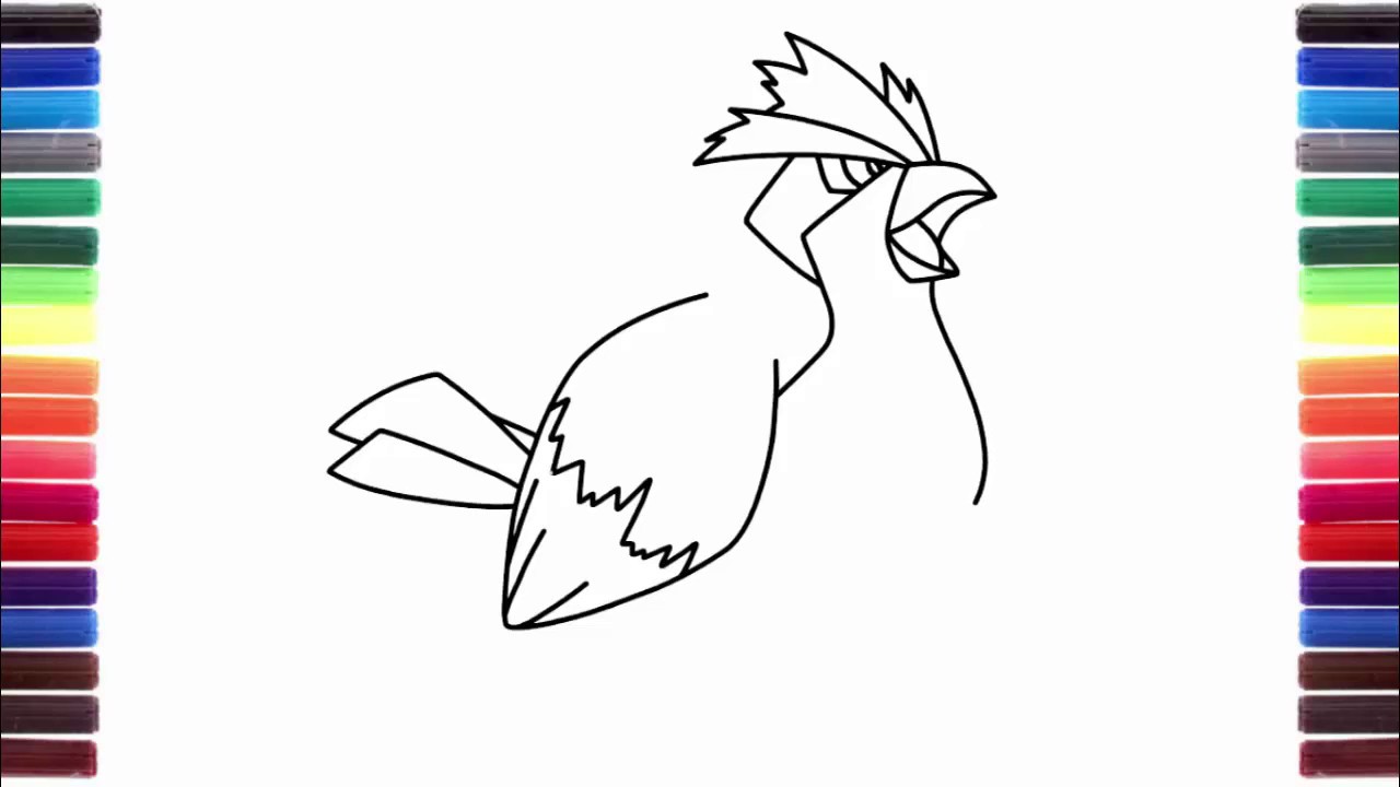 How to draw Pidgey, Rattata, Weedle Pokemon Go step by step easy - YouTube
