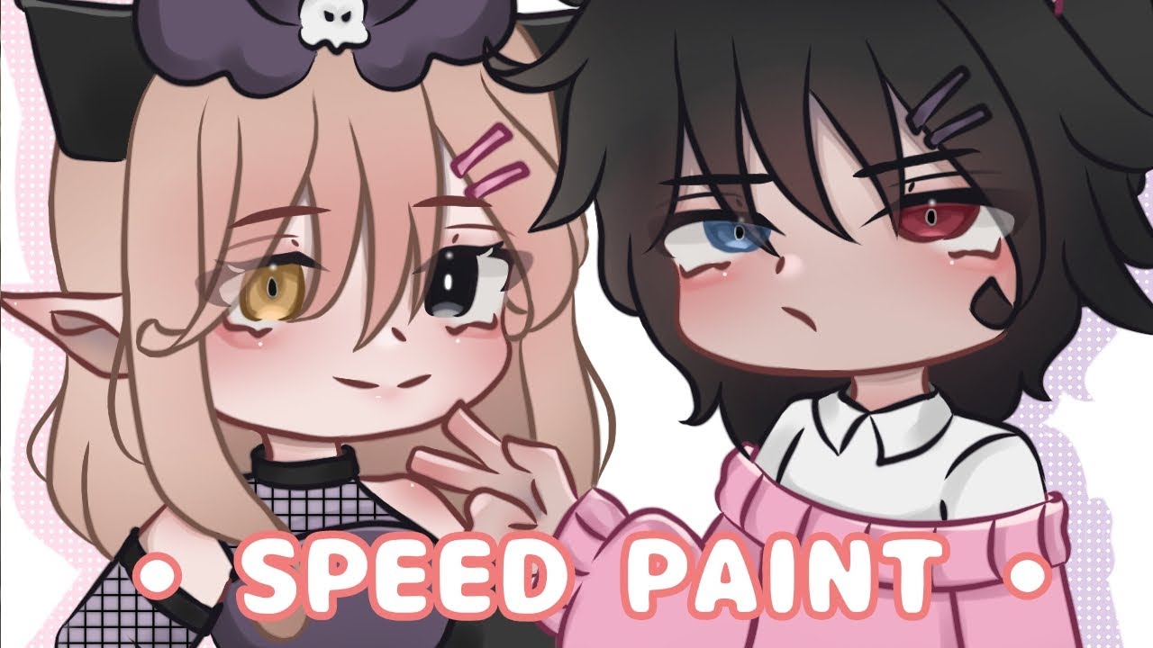♡My Oc x Sanrio Characters || SPEEDPAINT || Gacha - YouTube