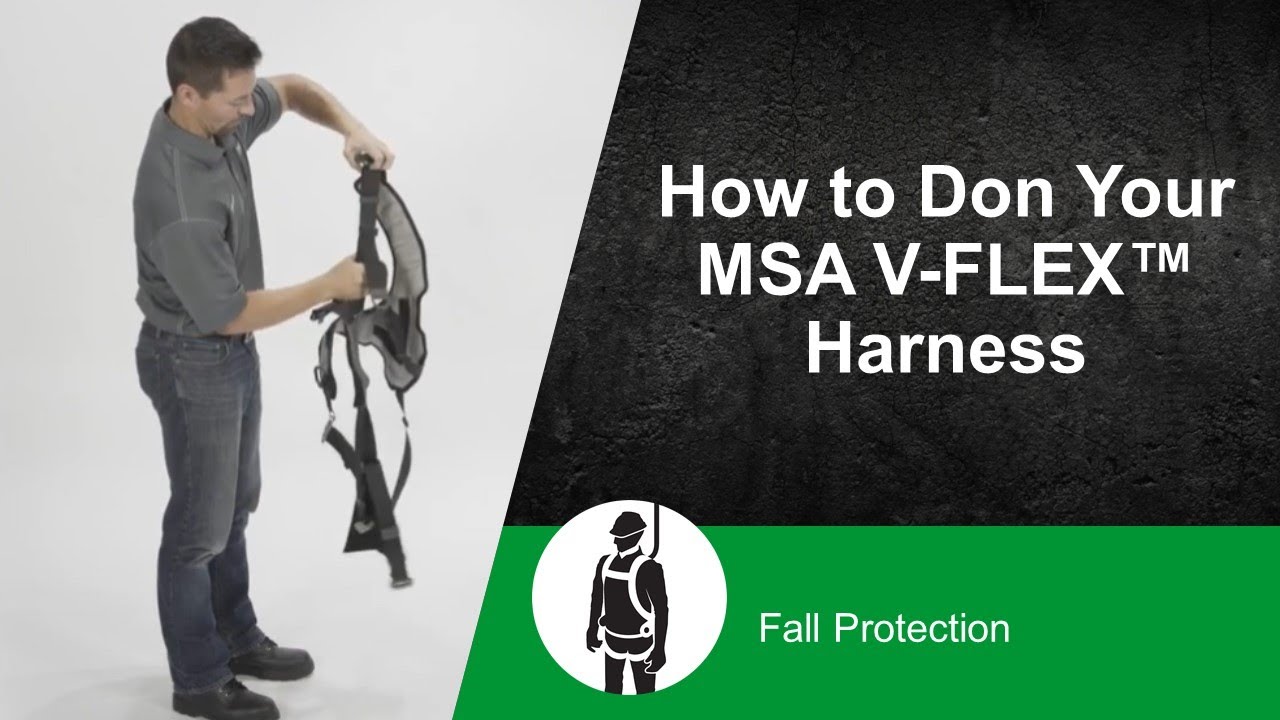 How to Don Your MSA V-FLEX™ Harness - YouTube