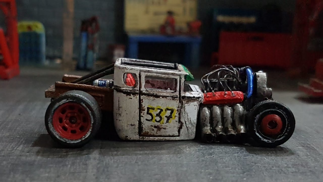 Hotwheels custom Boneshaker - YouTube