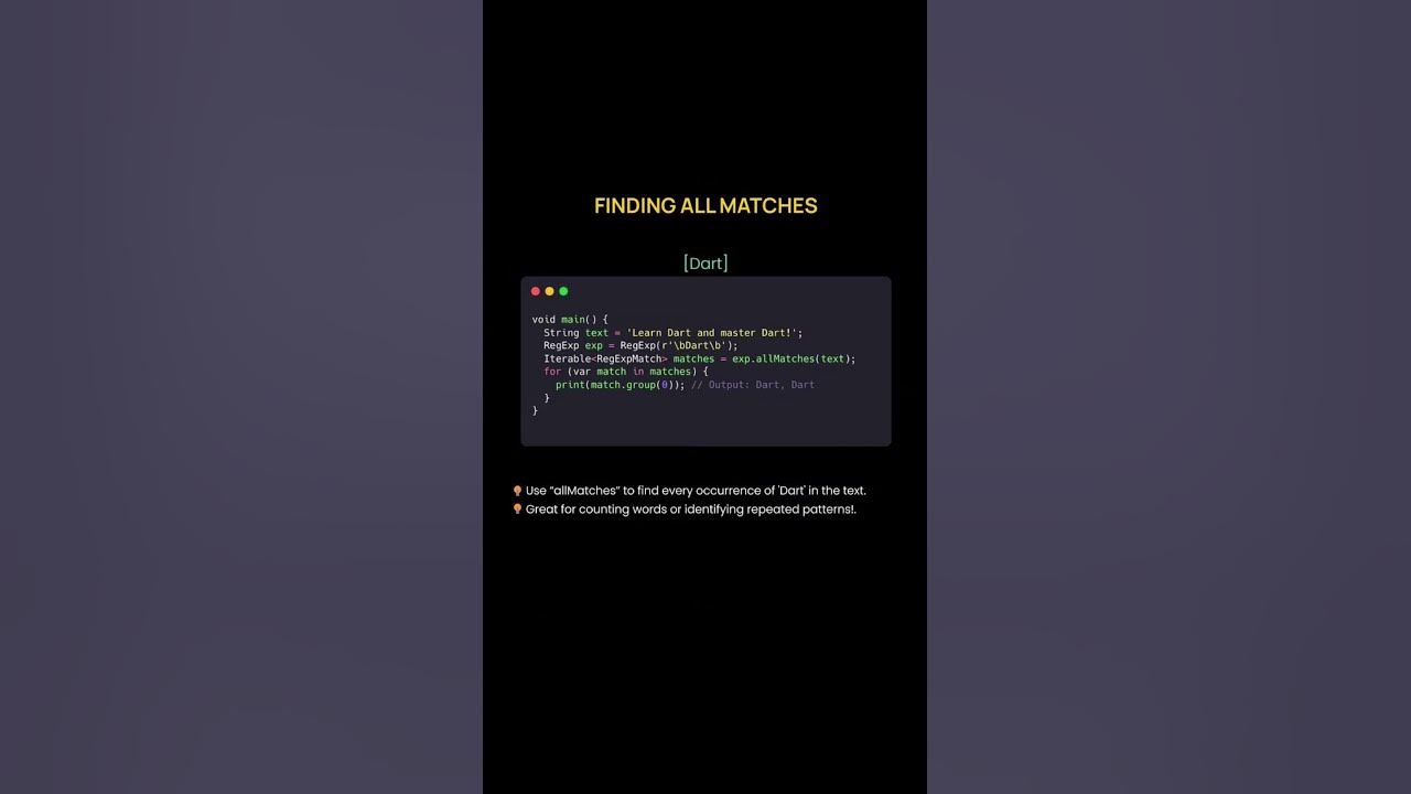 Unlock The Power of REG-EX in Flutter #devcode - YouTube