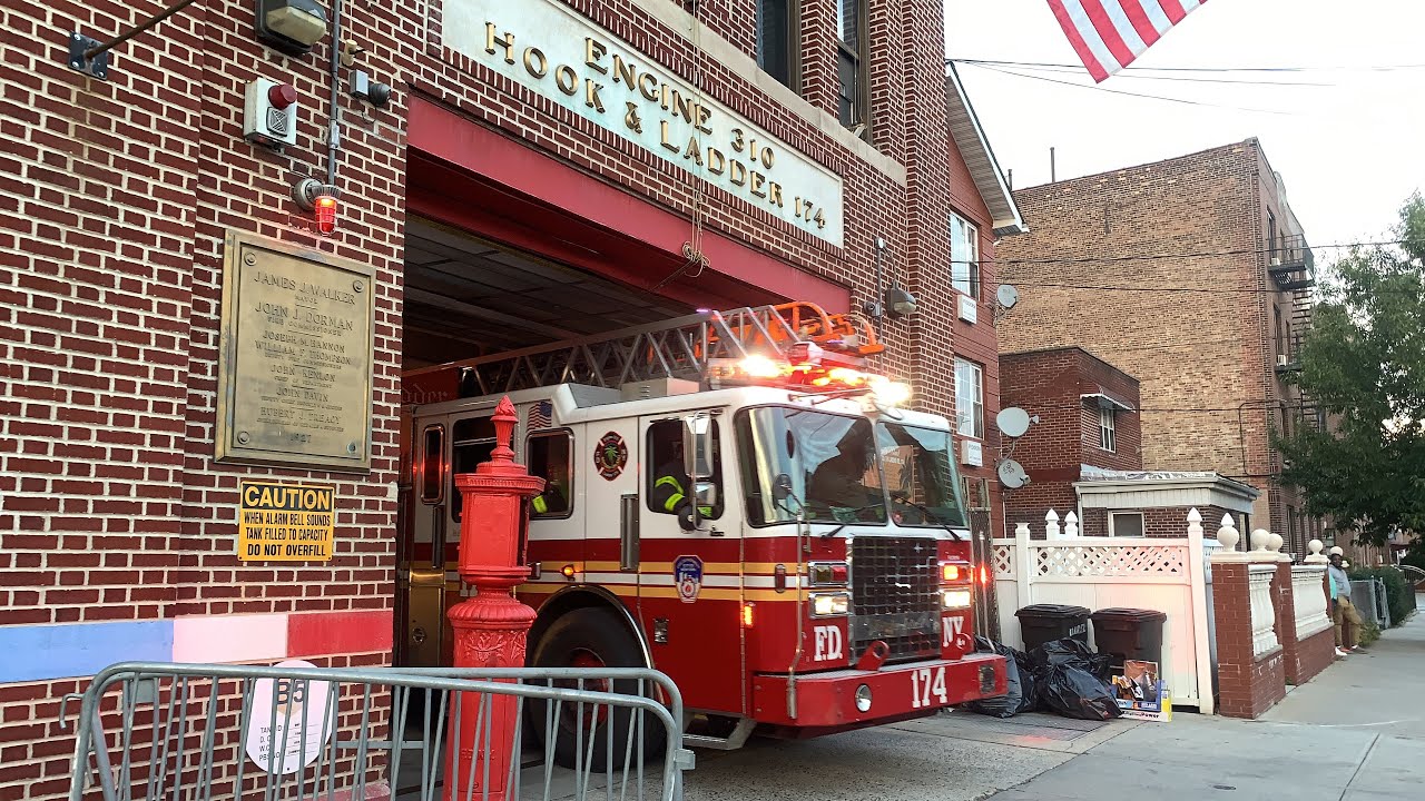 Full house for FDNY Engine 310 and Ladder 174. - YouTube
