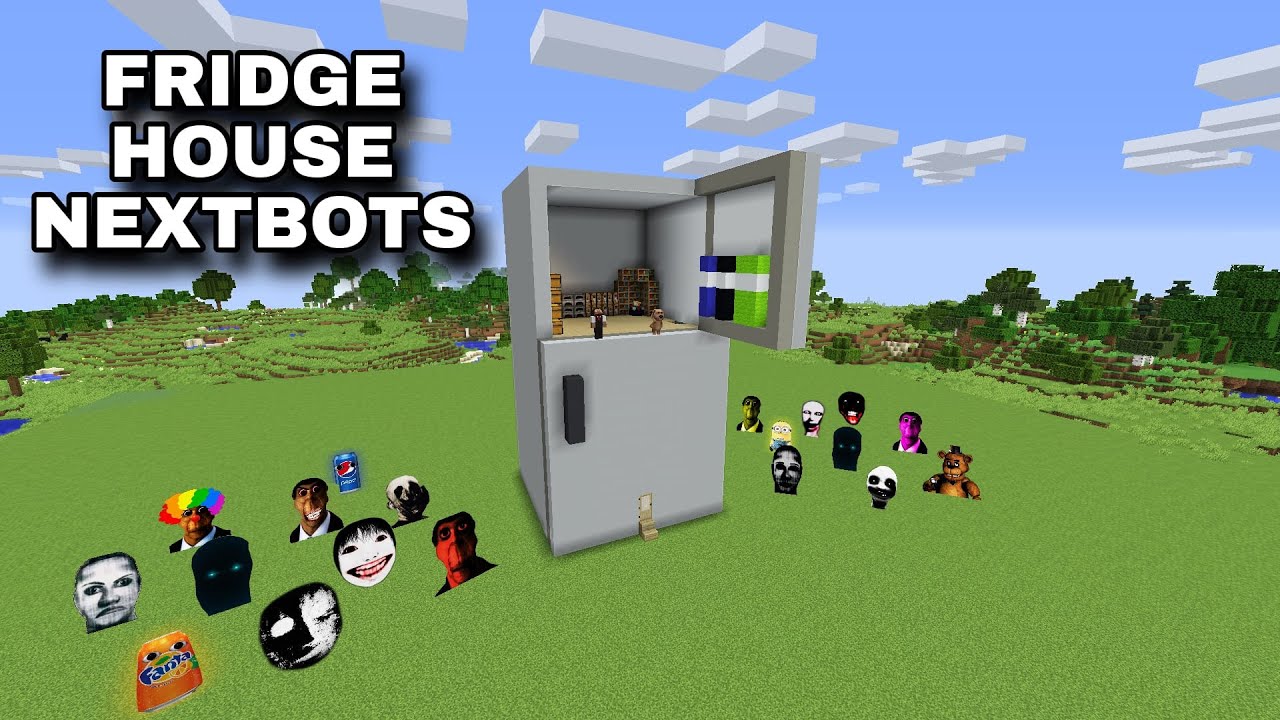 SURVIVAL FREEZER FRIDGE HOUSE WITH 100 NEXTBOTS in Minecraft - Gameplay ...