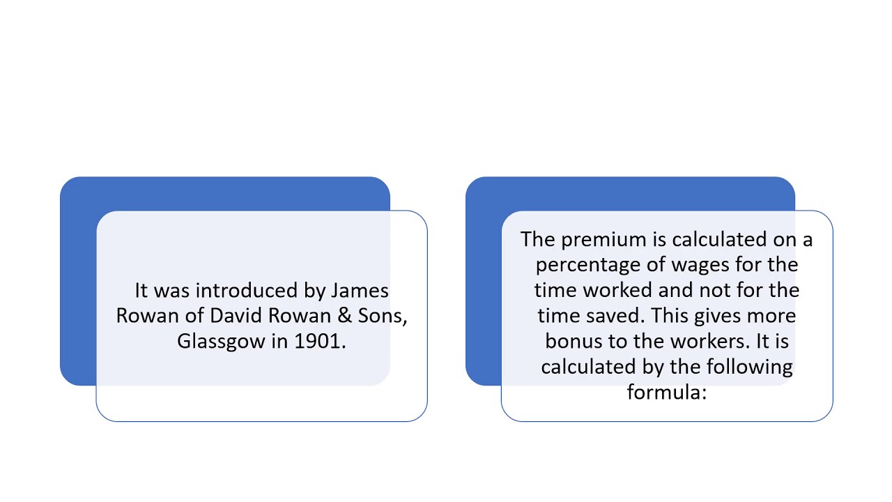 Rowan System of Incentive Plan - YouTube