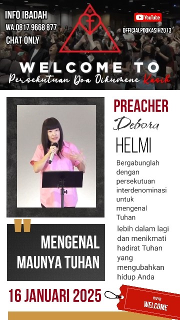 Mengenal Maunya Tuhan - Kotbah Debora Helmi - 16 Januari 2025 - YouTube