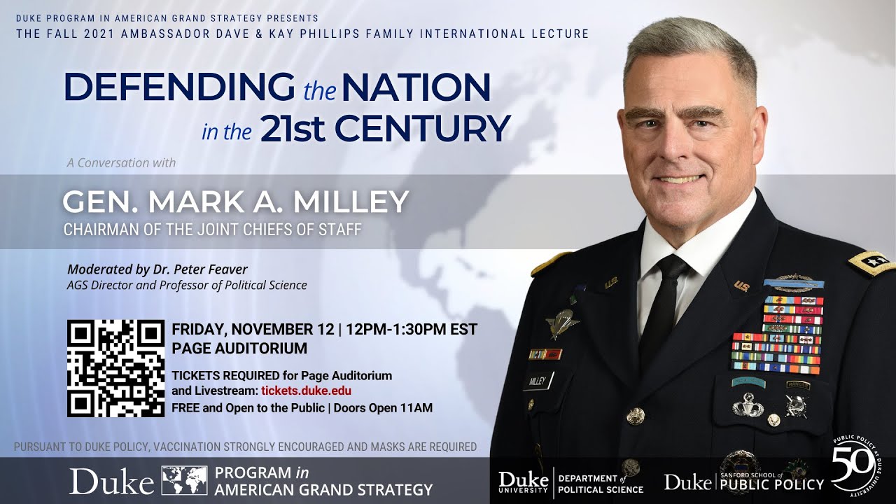 Defending the Nation in the Twenty First Century with GEN Mark A ...