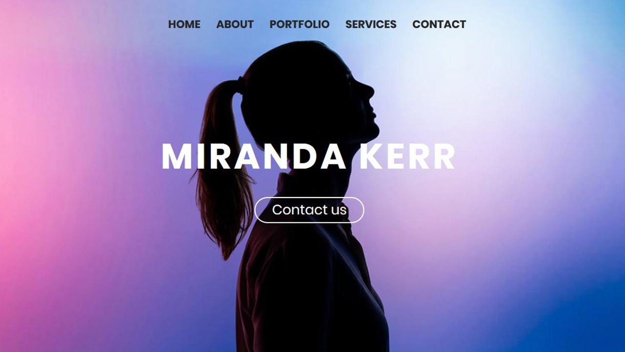 Header with full-Screen Banner(HTML/CSS) - YouTube